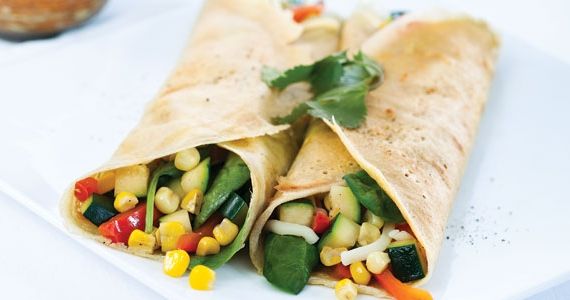 Crepes with Summer Vegetables and Herb Sauce - alive magazine