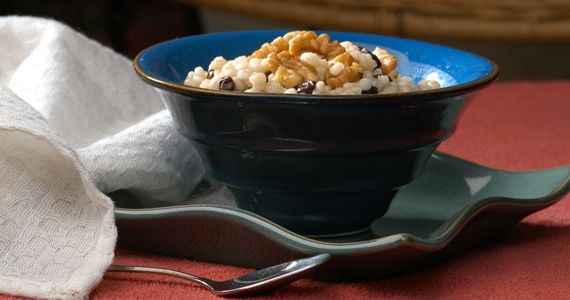 Hot Barley Breakfast with Honeyed Walnuts - alive magazine