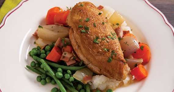 Slow Roasted Riesling Braised Chicken - alive magazine