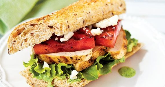 Grilled Chicken and Watermelon Sandwich - alive magazine