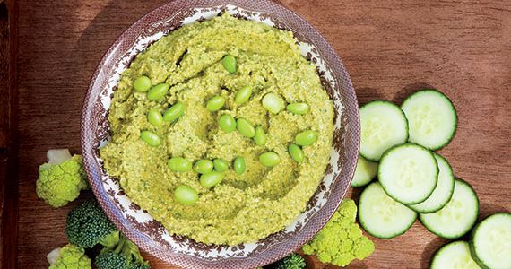 Green Machine Protein Hummus - alive magazine