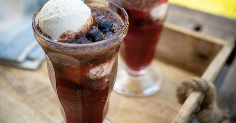 Blueberry Coconut Float - alive magazine