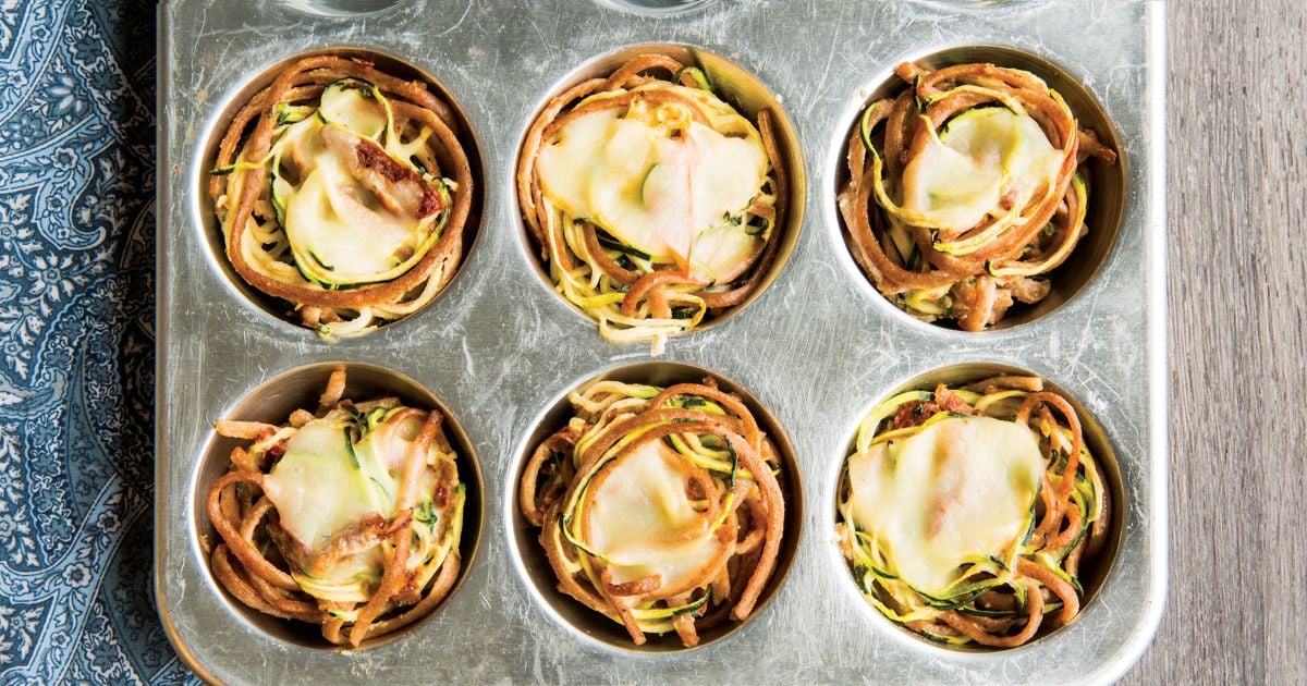 Crispy Muffin Tin Pasta Nests - alive magazine