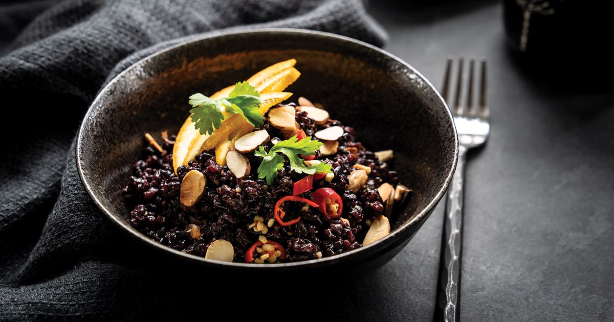 Beautiful Vegan Forbidden Rice - alive magazine