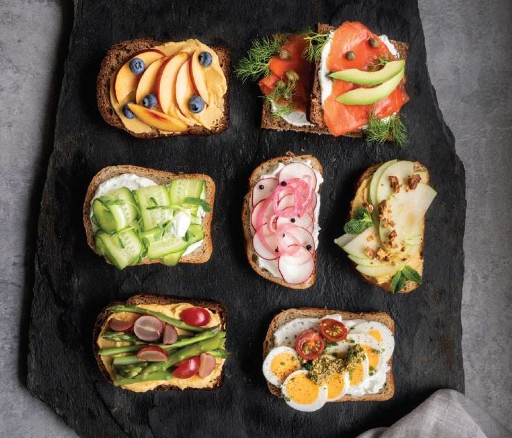 Colourful Open-Faced Lunch - alive magazine