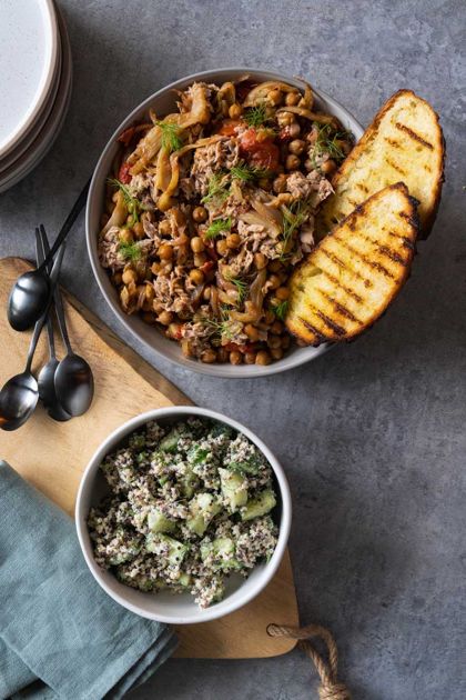 Berbere Spice-Braised Bean, Fennel, and Tomato Bowls - alive magazine
