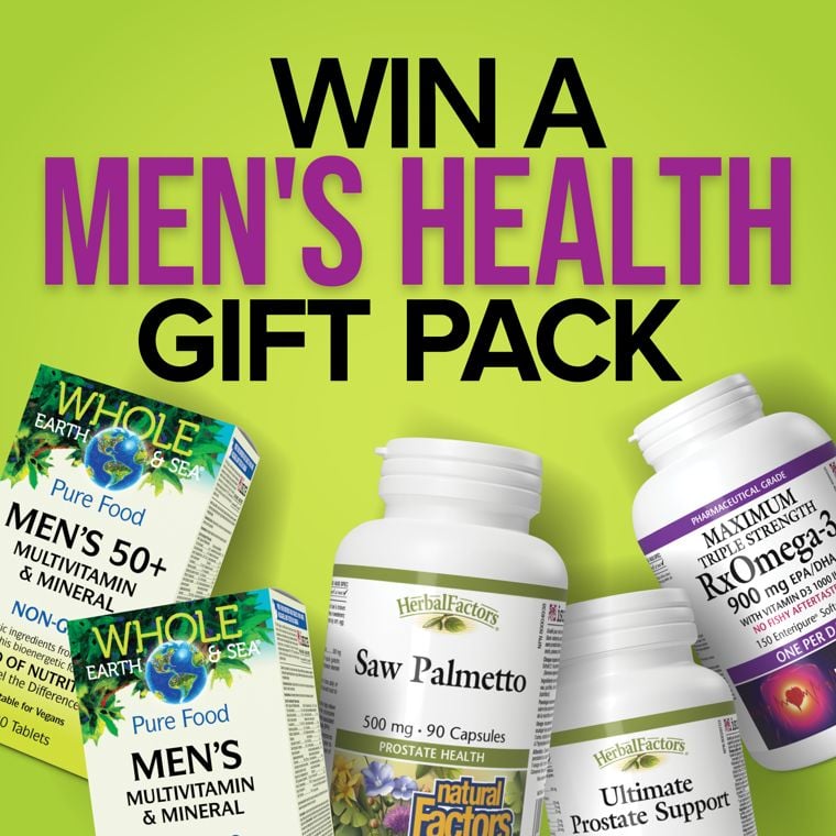 Win a Natural Factors Men’s Health Prize Pack! - alive magazine