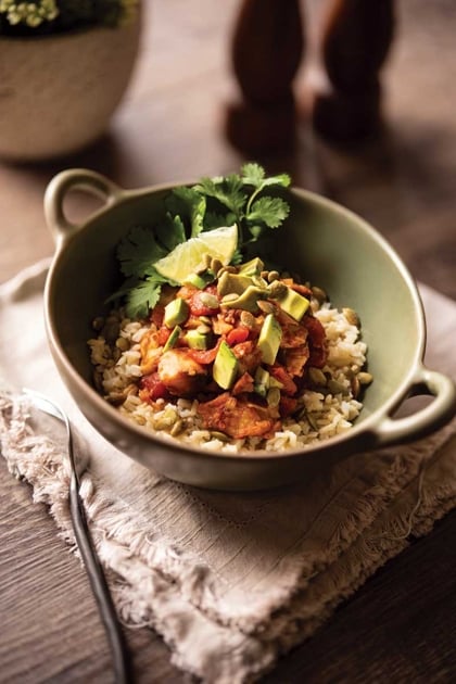Mexican-Style Spicy Chicken and Sweet Potato Bowl - alive magazine