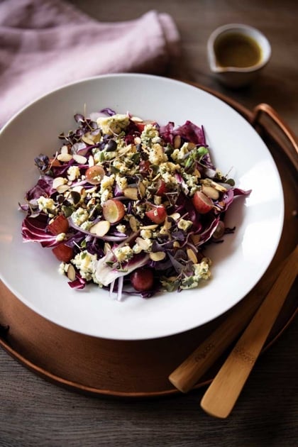 Radicchio with Apples, Nuts, and Blue Cheese - alive magazine