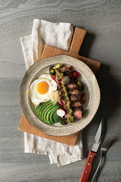 Steak and Egg Rainbow Bowl - alive magazine